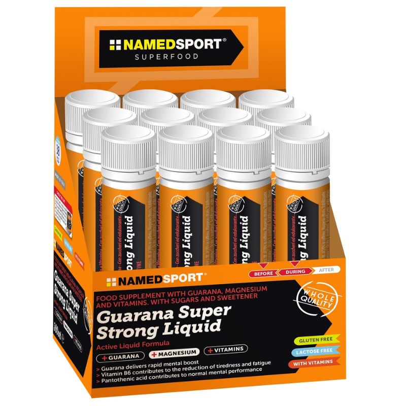 NAMED SPORT GUARANA' SUPER STRONG LIQUID DA 20 FIALE DA 25 ML – Onefitstore