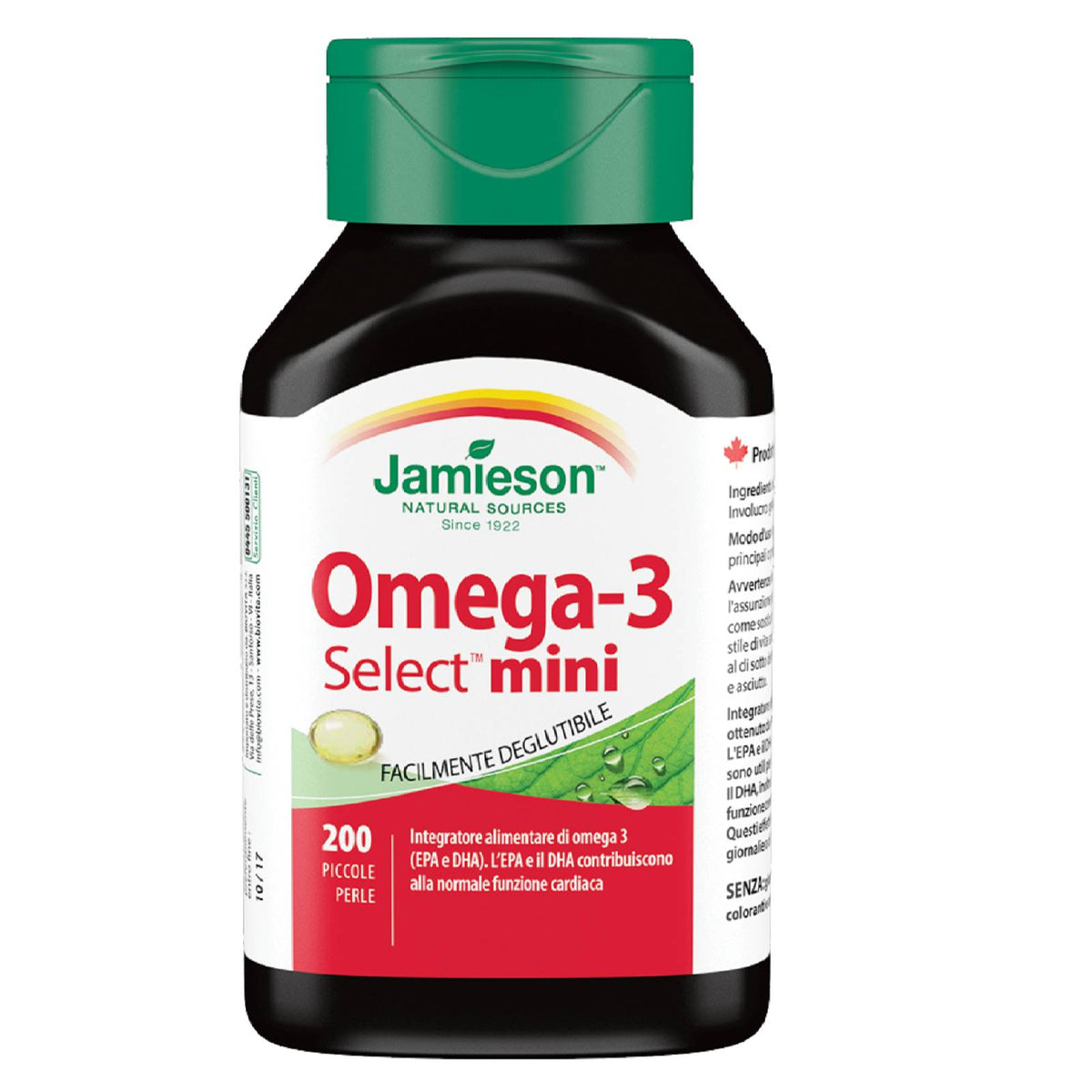 JAMIESON OMEGA 3 SELECT MINI 300mg 200 PERLE – Onefitstore