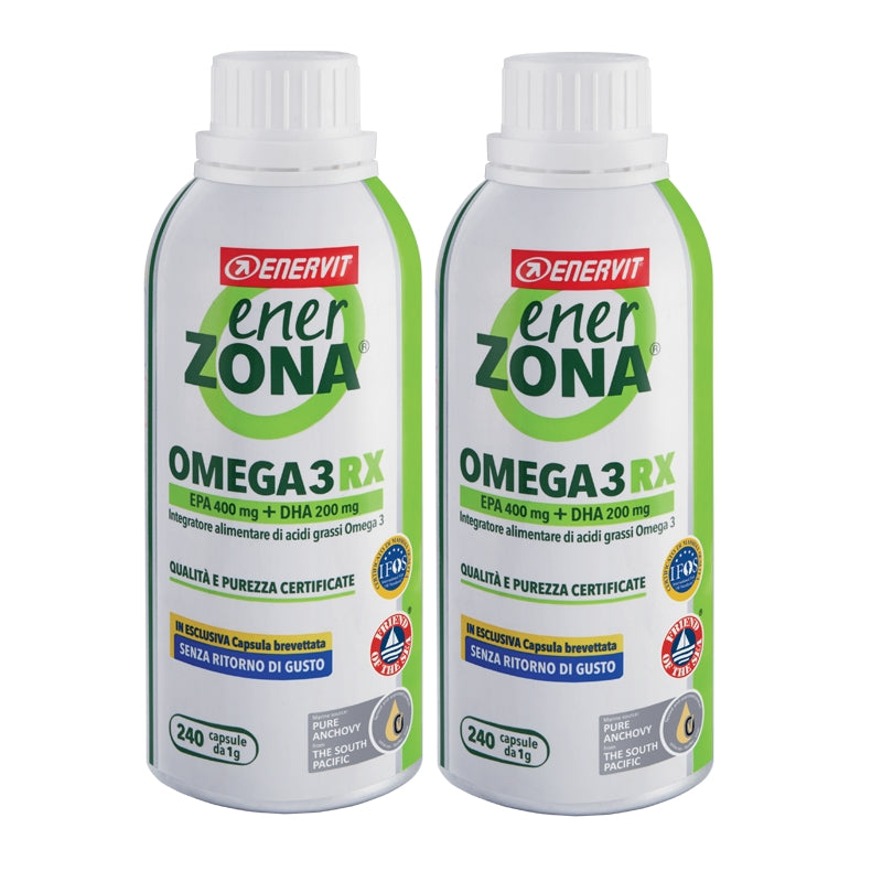ENERZONA OMEGA 3 RX 2 CONFEZIONI DA 240 CAPSULE DA 1 GRAMMO – Onefitstore